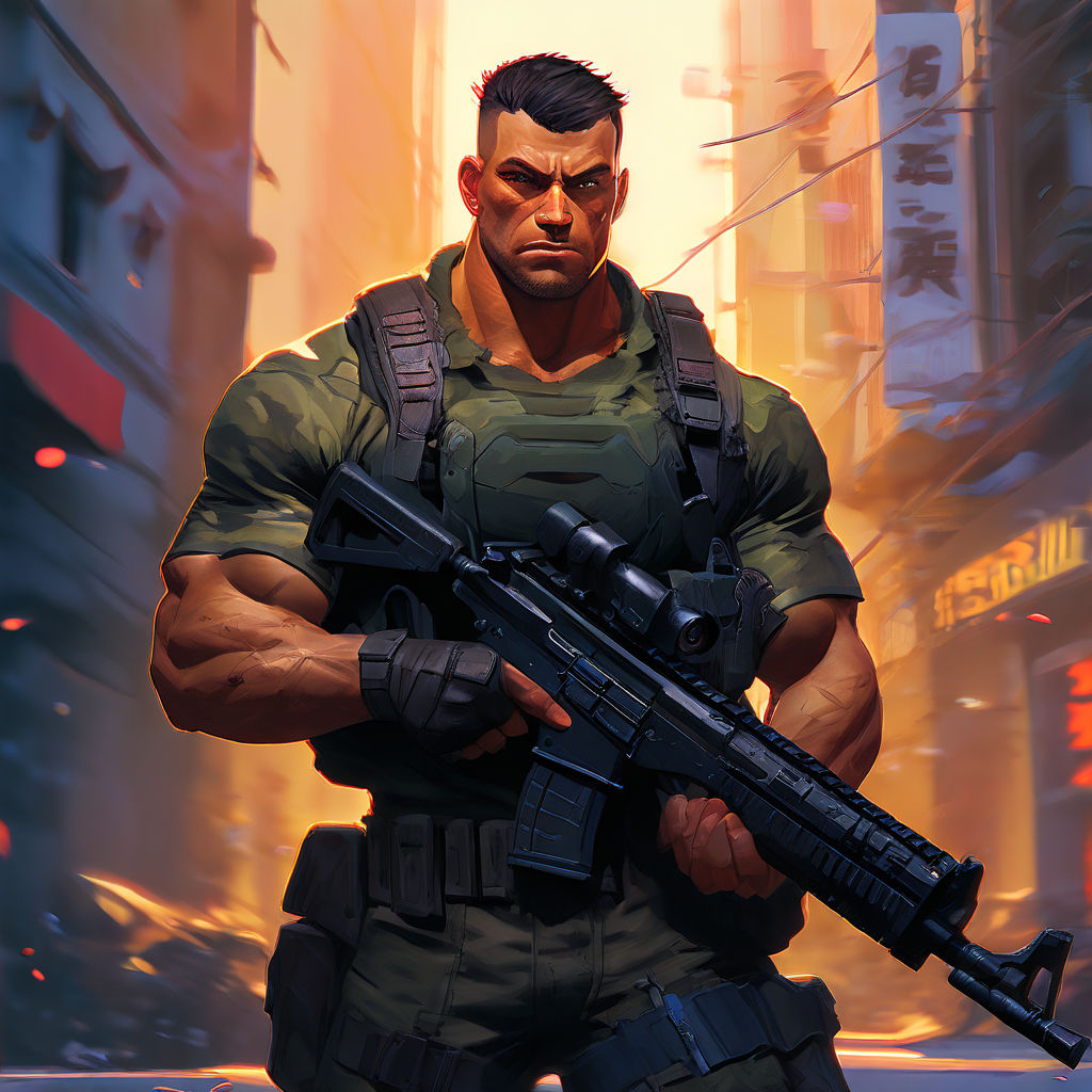 Commando soldier by Ruben Cepeda - Playground