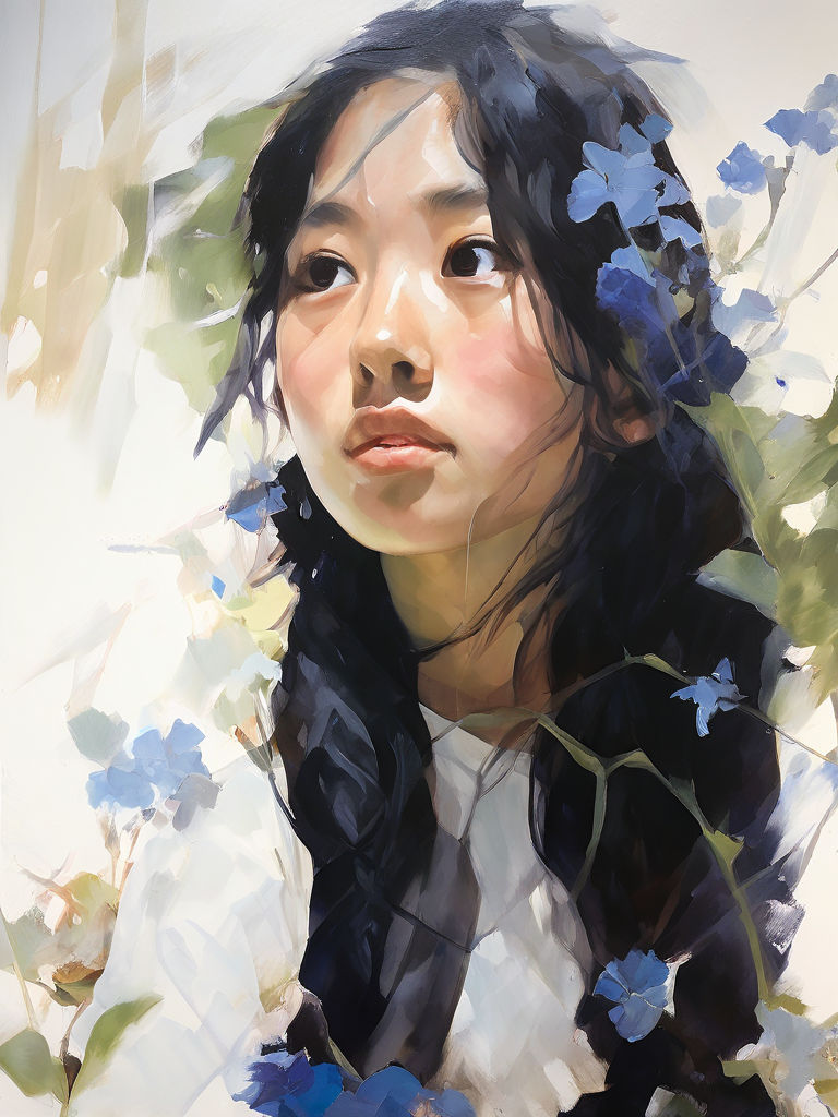 Acrylic painting of Taiwanese characters of Chinese descent ... by 黃綉雅 ...