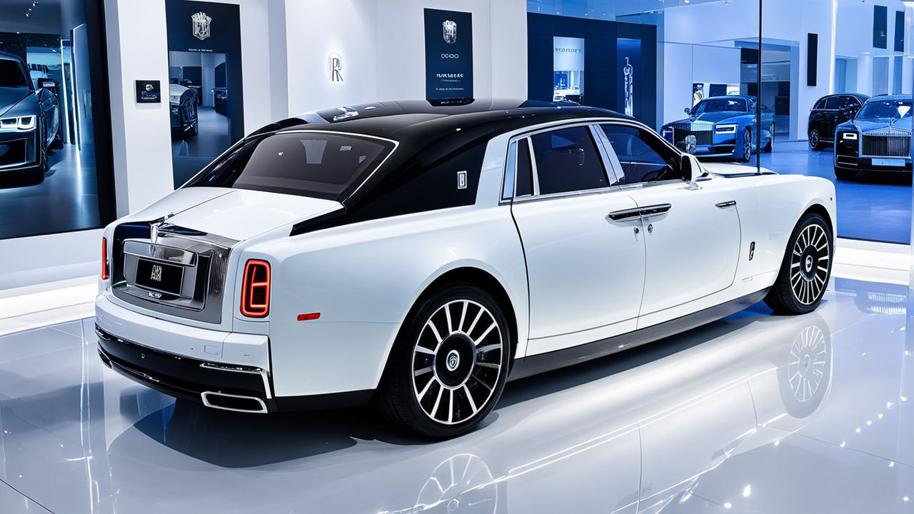 The image depicts the Back view of a in 2025 Rolls Royce P... by Zubair ...