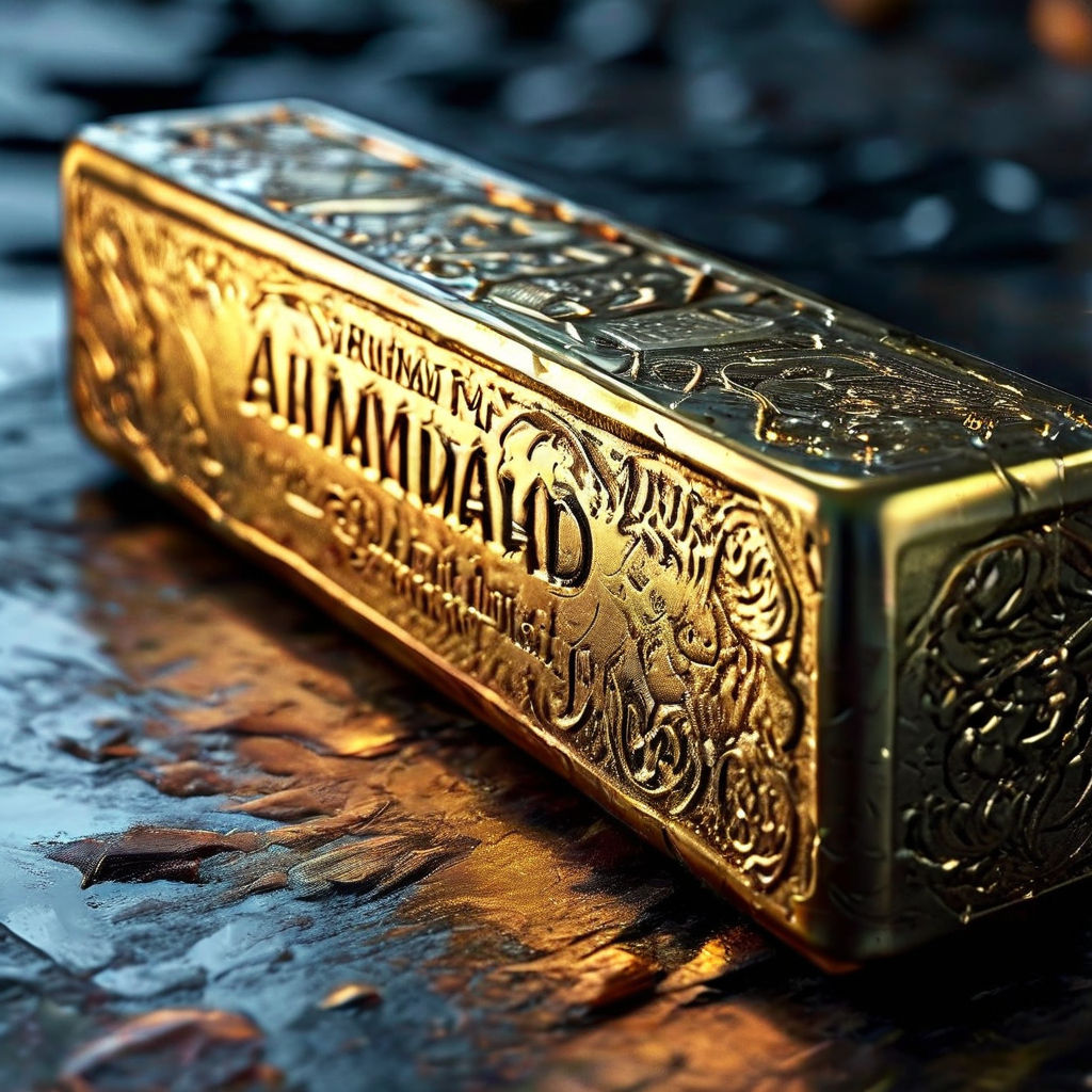 Gold bar with a 1-kilo weight embossed by Fears Ahmad - Playground