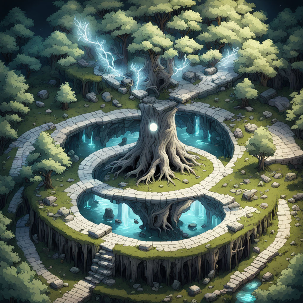 Isometric DND battle map by Matthew Ivicevich - Playground