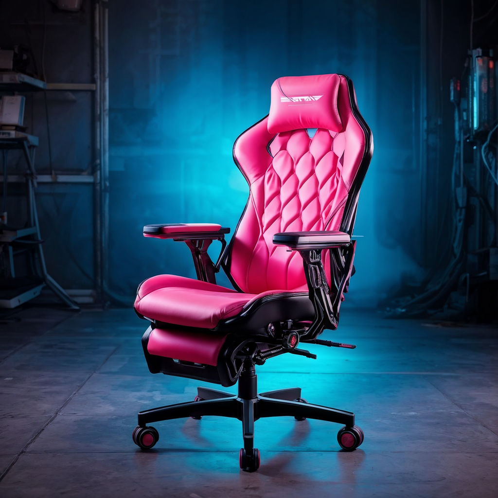 Cyberpunk gaming chair for females by Lin Dennis - Playground