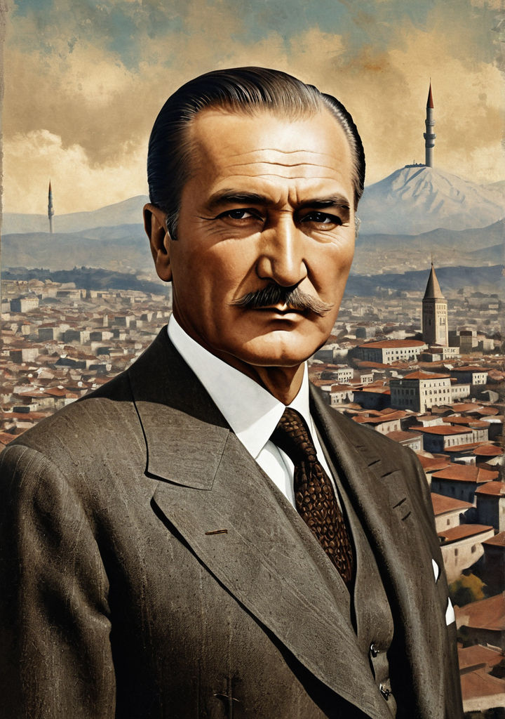 Portrait of Ataturk by Edi K - Playground
