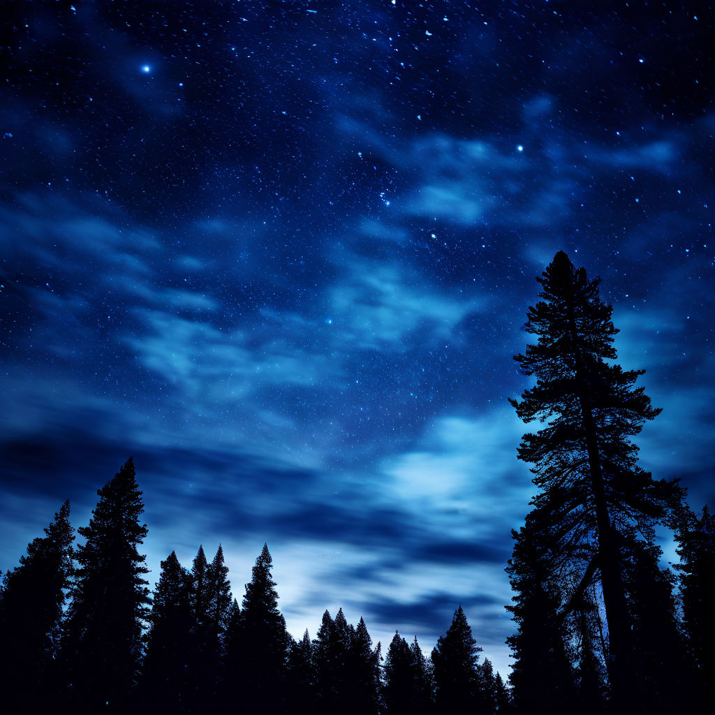 The image features a stunning night sky illuminated by count... by ...