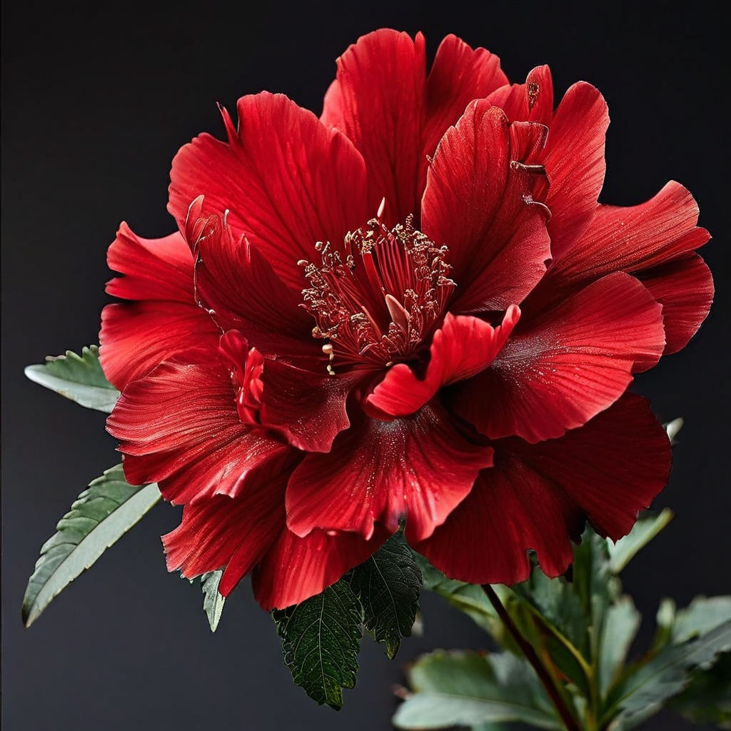 RED FLOWER STYLE OF KISHO TSUKUDA by Frank Morlock - Playground