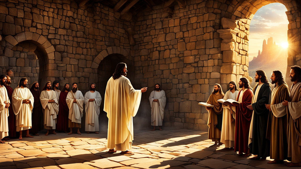 Jesus Christ stands by JB - Playground