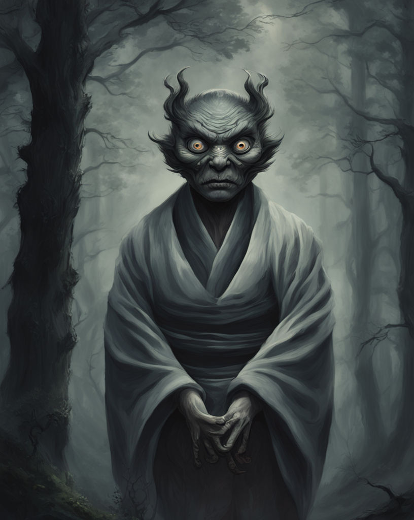 Portrait of a Japanese Yokai by 424 Kill - Playground