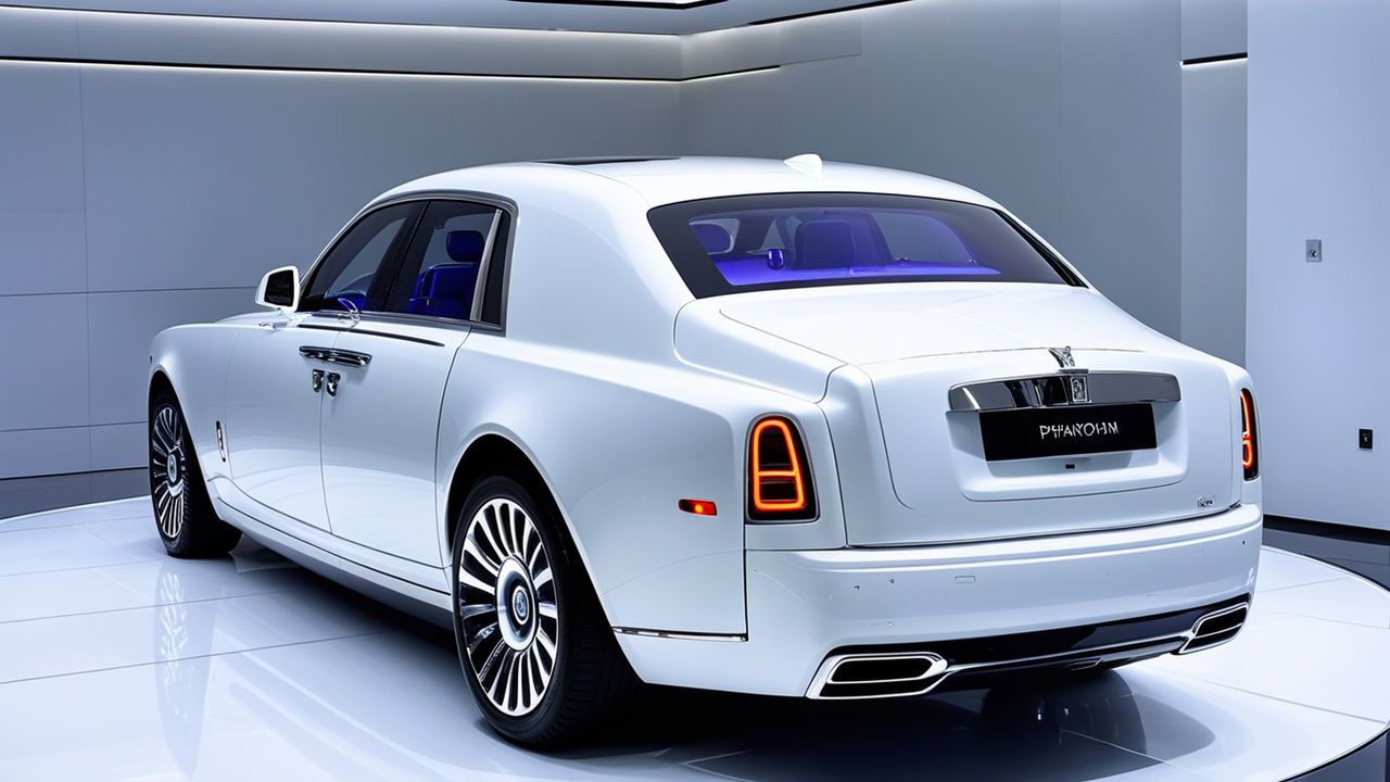 The image depicts the Back view of a in 2025 Rolls Royce P... by Zubair ...