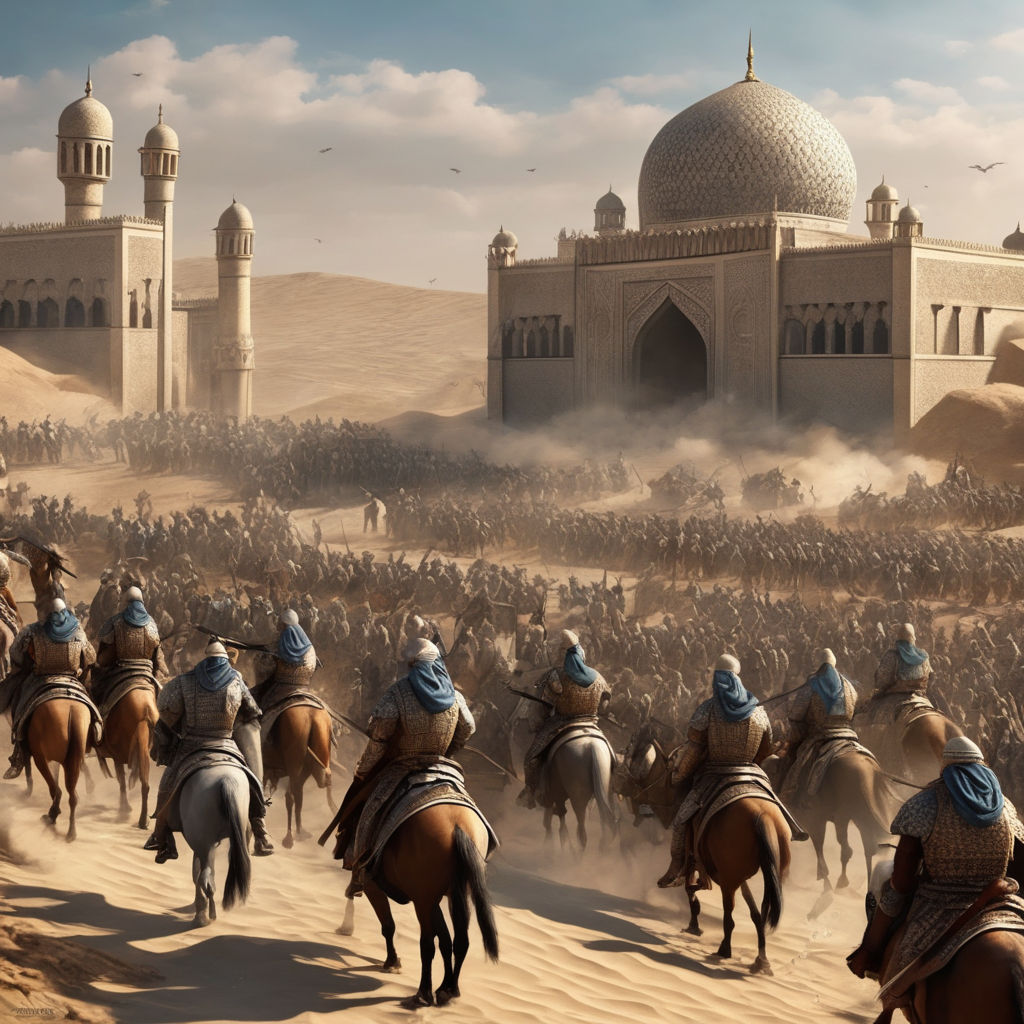 A historic battle between Muslim armies and enemies by Abdallah Shaheen ...