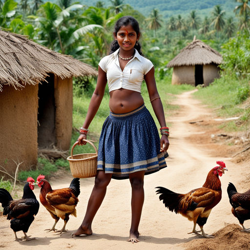 A tamil village girl with muscular thighs and arms and tradi... by ...