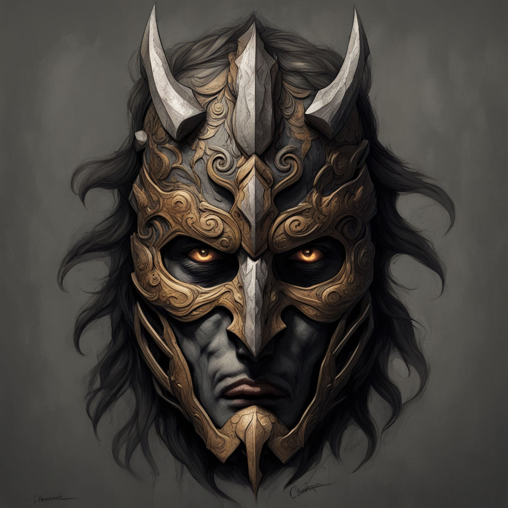 Cuman mask concept to embody a heroic figure by Egg Dogg - Playground