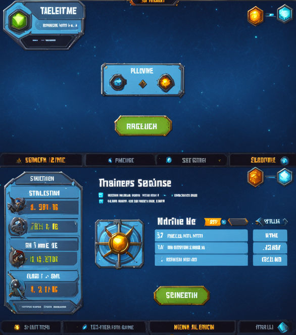 Medieval with sci-fi game UI by DarkQ Art - Playground