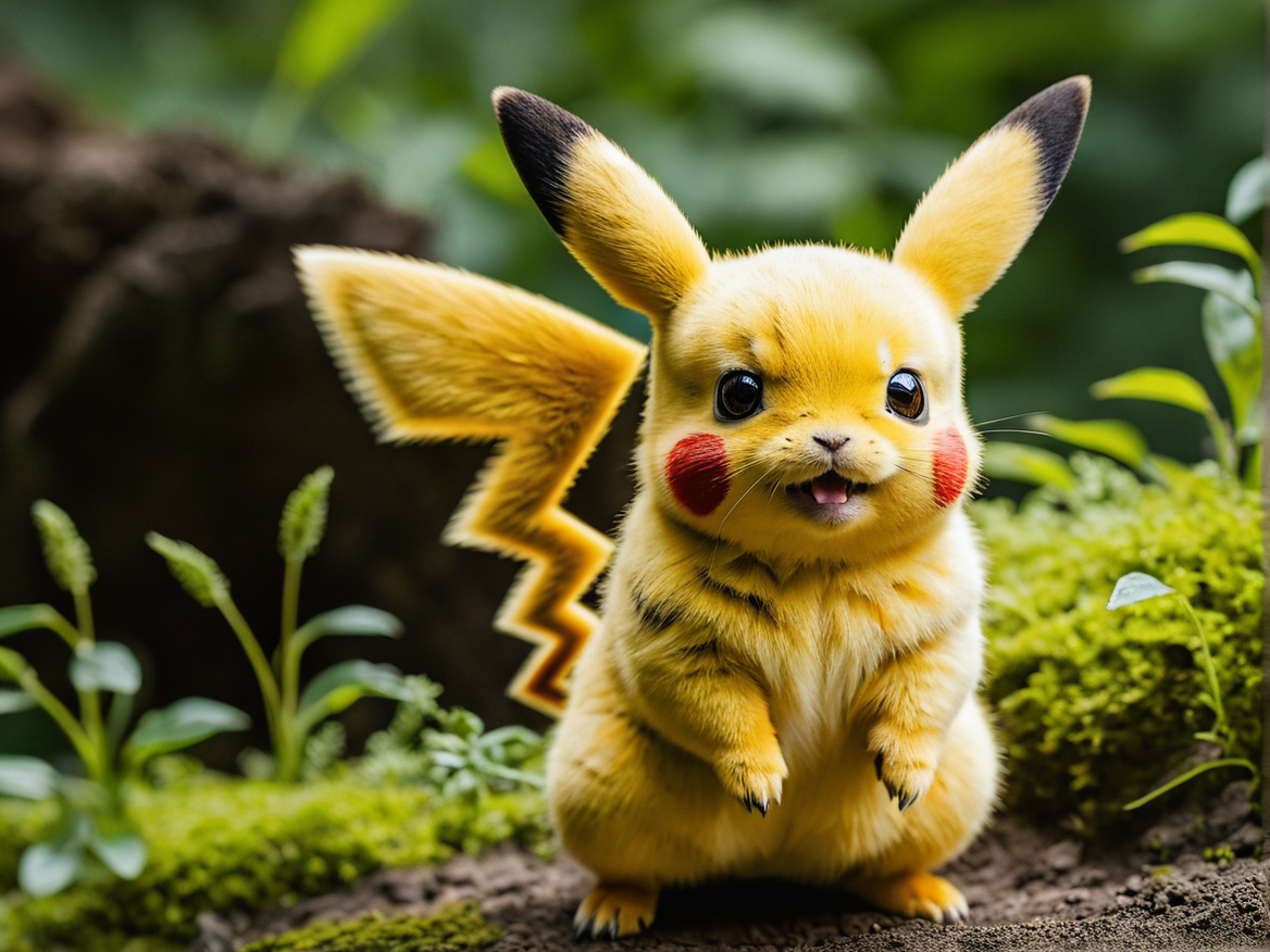 A captivating professional photograph of an Pikachu as real ... by Анна ...