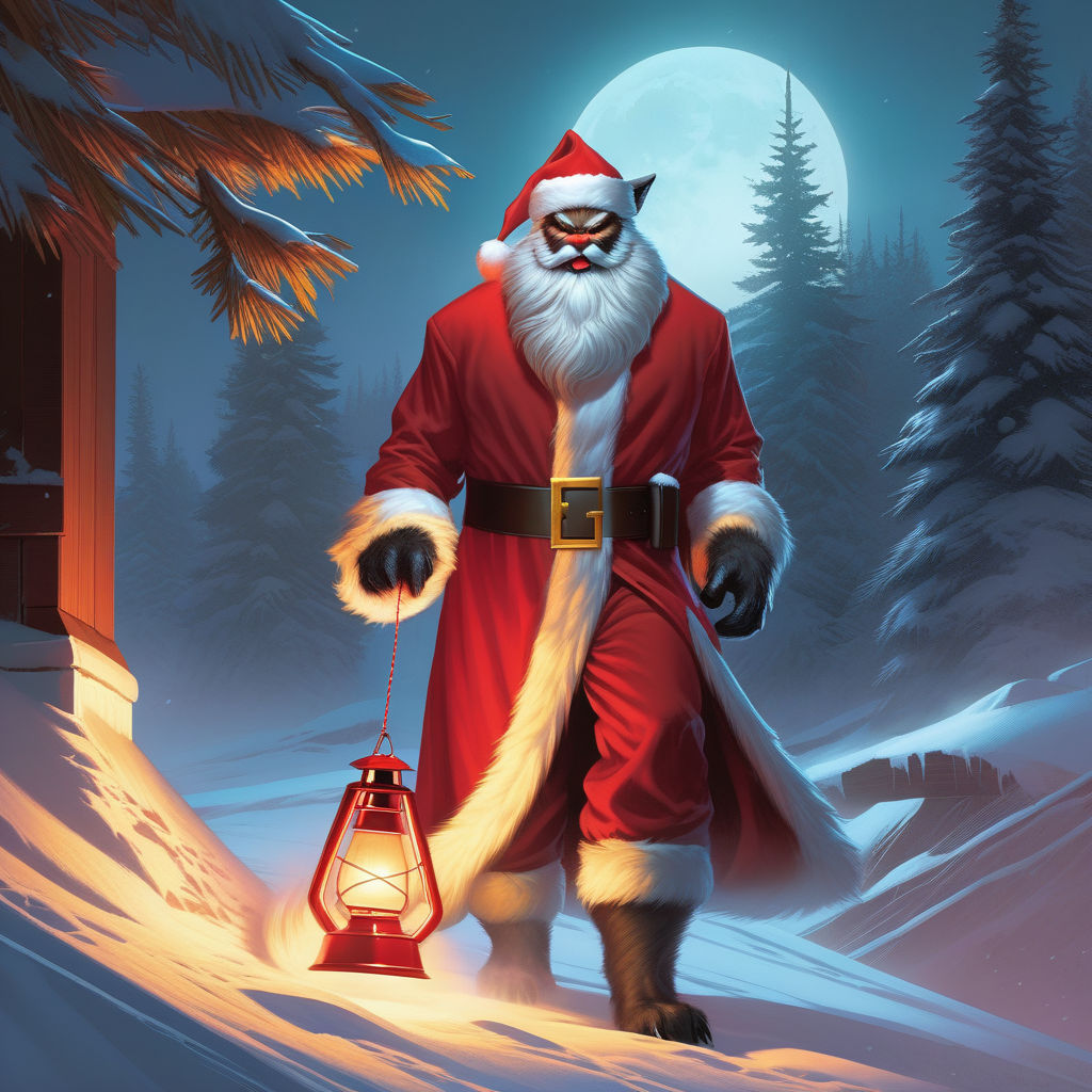 Werewolf Santa Claus by Zachariah Krauss - Playground