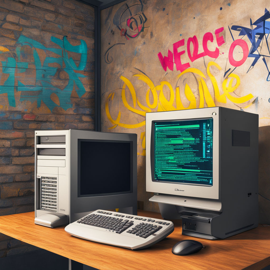 Photo of an 90's desktop computer on a work desk by Tinkerman終身學習 ...