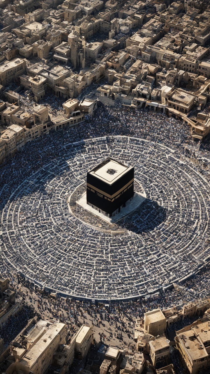 Kaaba stone captured from a birds-eye view in 3D by Kushaiah Simeon Ben ...