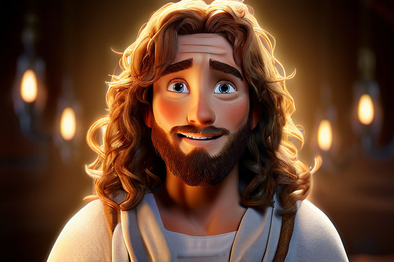 Jesus Christ Disney Pixar Style by Aline Vasconcelos - Playground