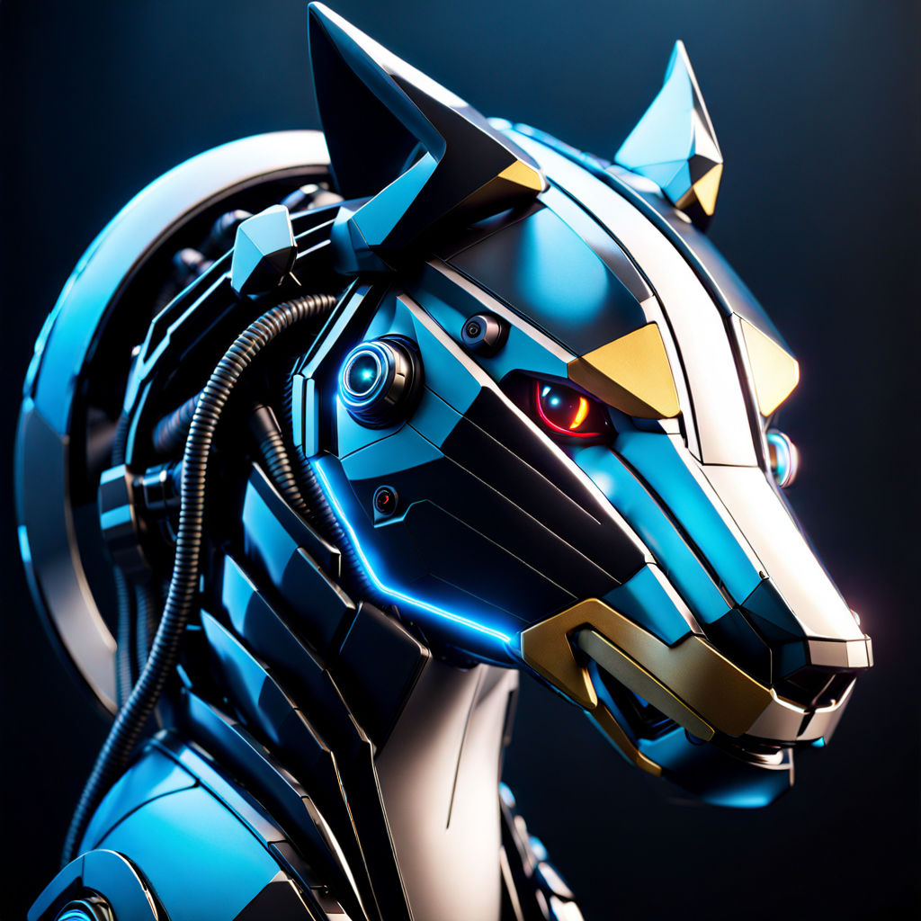 An animal head wearing robotics suite resemblance of Robotic... by Gaming Vlog Info - Playground