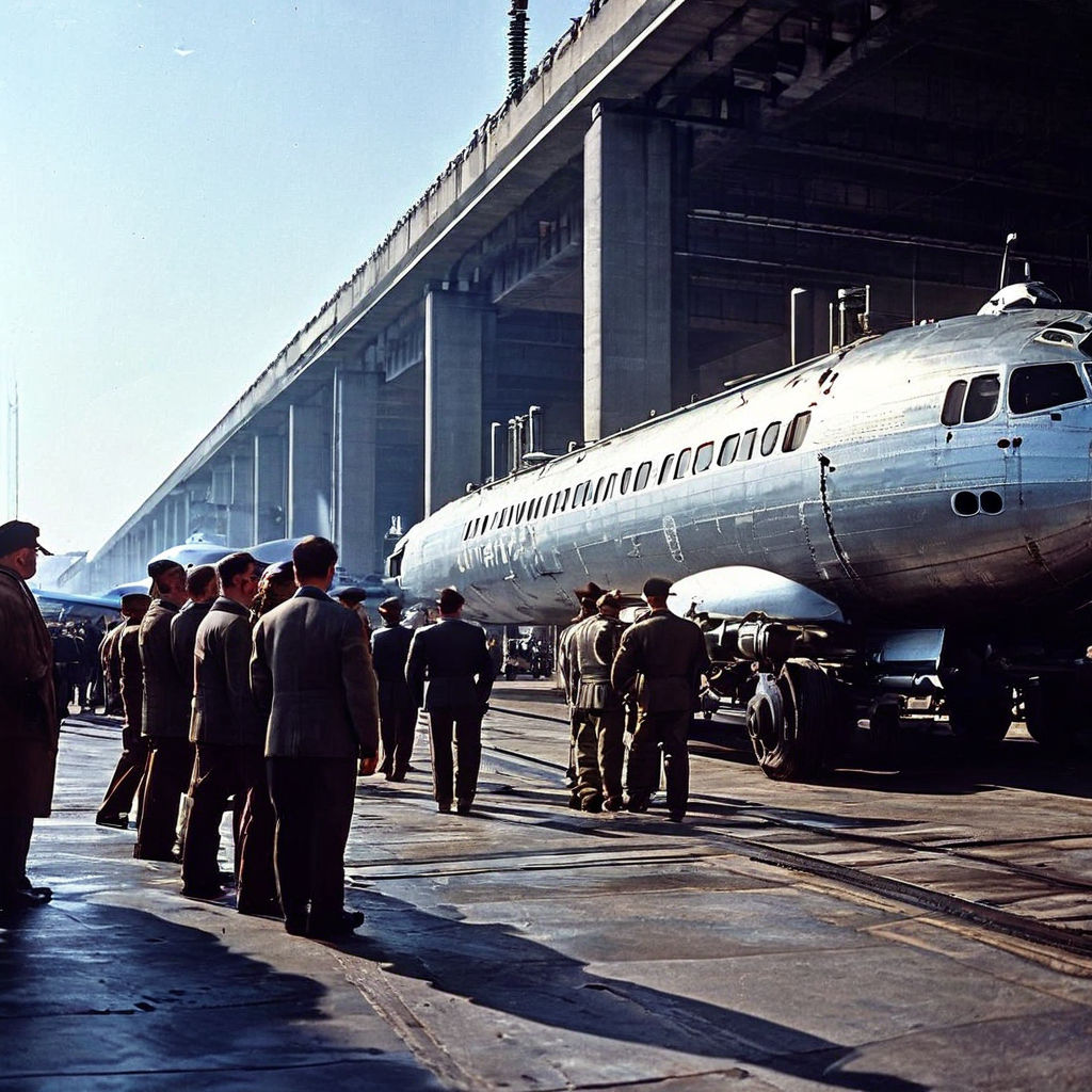 "Generate an image illustrating Operation Paperclip by Ortho victor ...