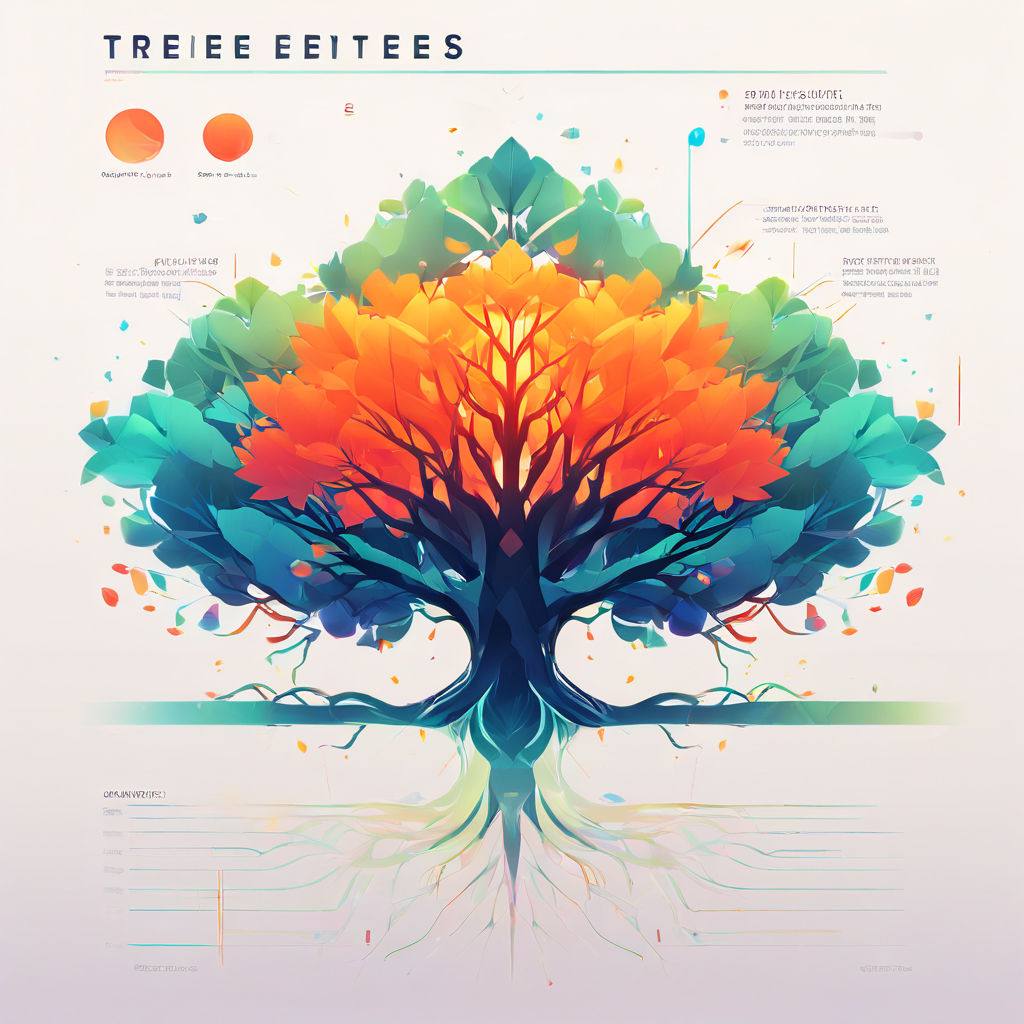 Tree design generated via a collaboration of styles from PPT by More ...