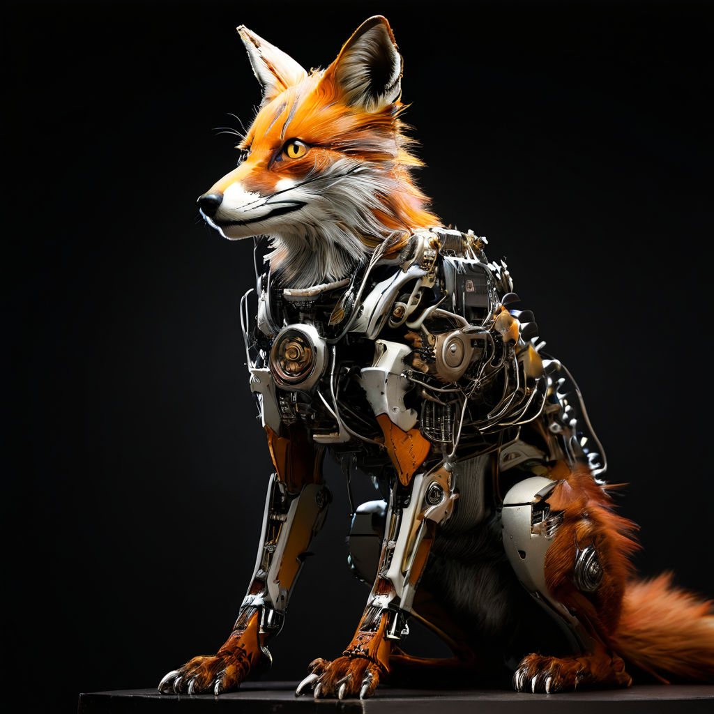 The upright cyborg fox by Самат Айбулатов - Playground