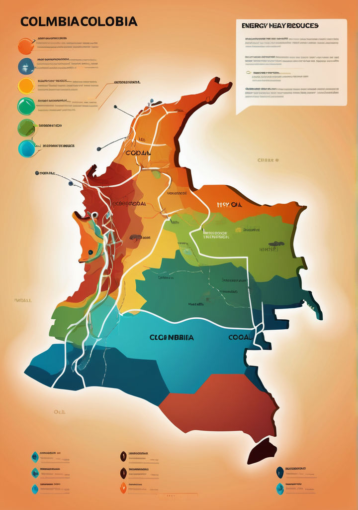 An illustrative map of Colombia by Alessandro Indovino - Playground