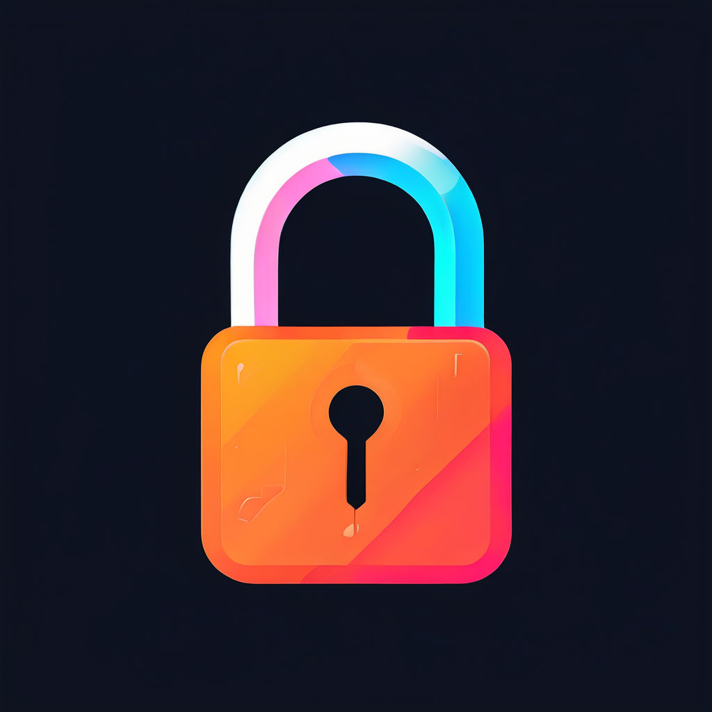 "Vector illustration of an easy-to-understand lock icon by Dylan ...