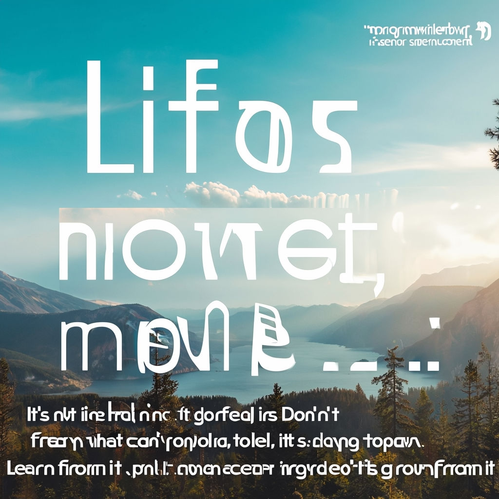 A motivational quote style image with the text "Life is now by Meme ...