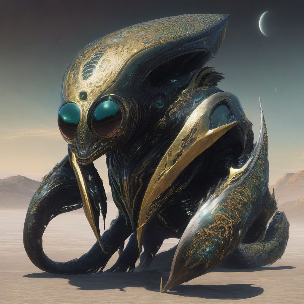 A creepy abstract alien creature. by Rosemary Stark - Playground