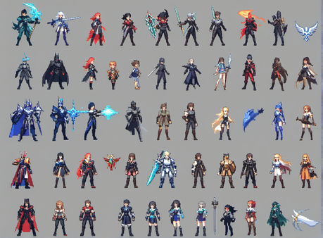 16 bit JRPG pixel art of a Knight by douglas knupp - Playground