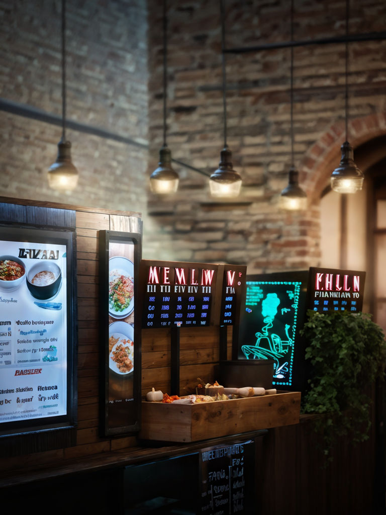 LED menu signs by Jorge Cantoran - Playground