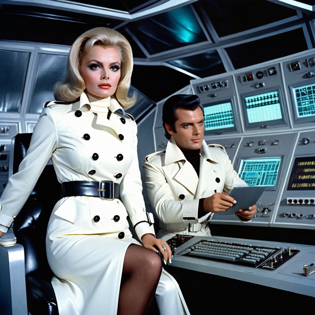 Virna Lisi from the 1960’s wearing a white shiny realistic d... by Evan ...