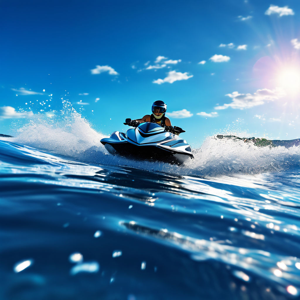 First-person perspective on a sleek jet ski by Mtz - Playground