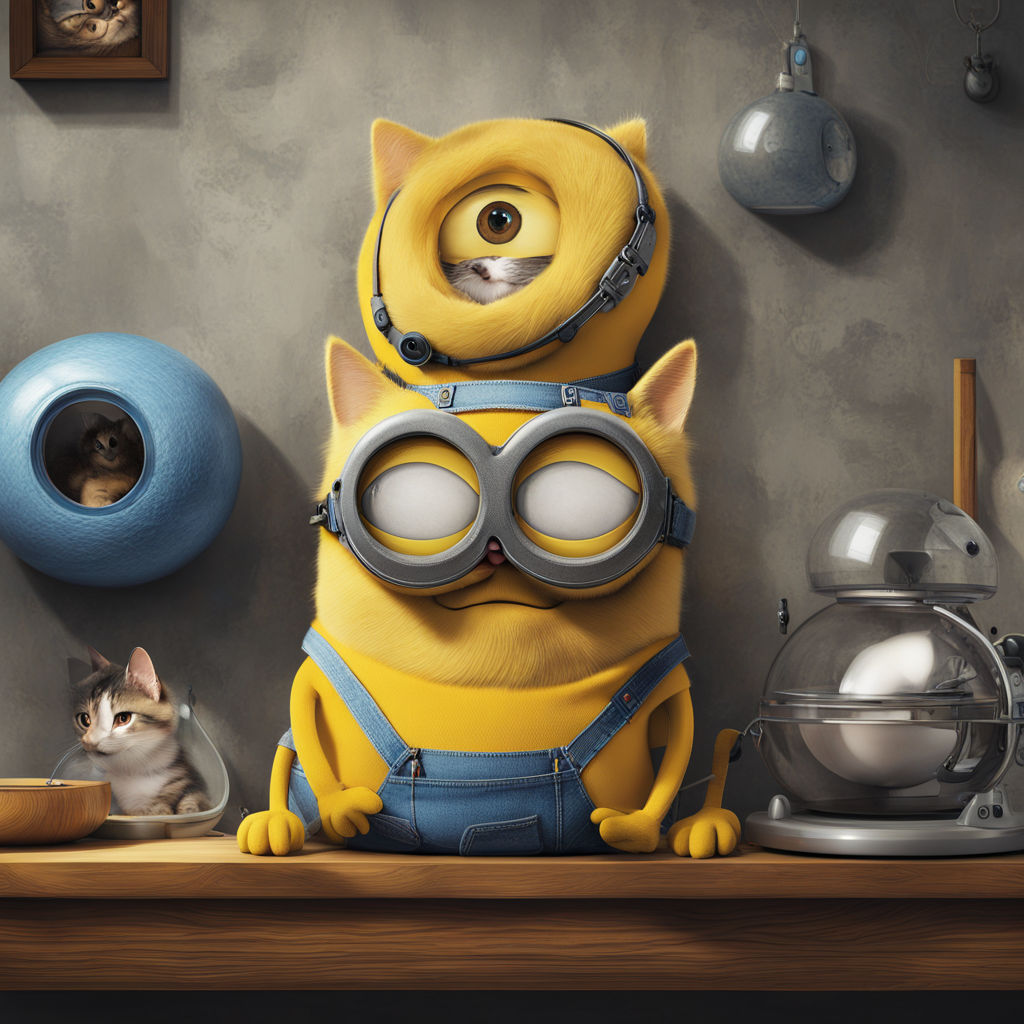Minions reimagined as cats by Bruno “cp” - Playground