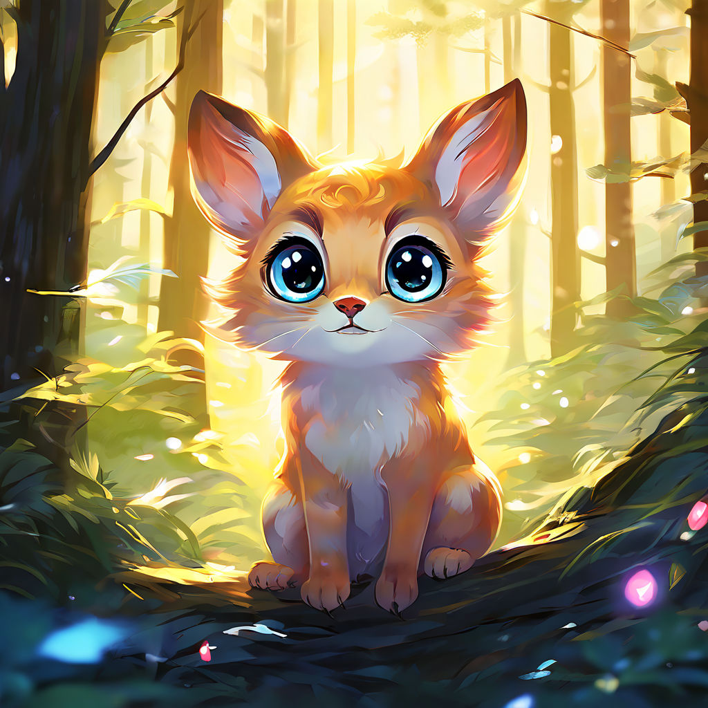 Illustration of various anime-styled animals showcasing thei... by Brit ...