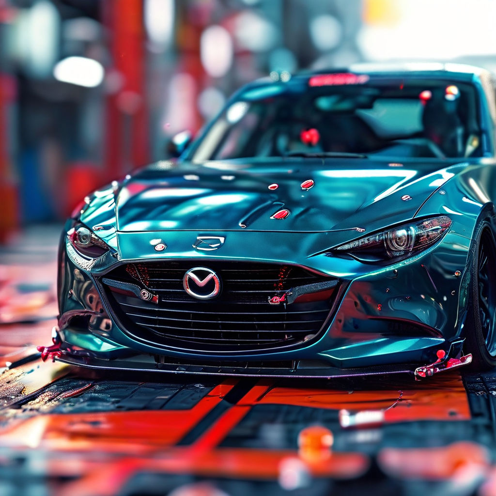 Custom Mazda featured in a Miki Asai inspired macro photogra... by ...