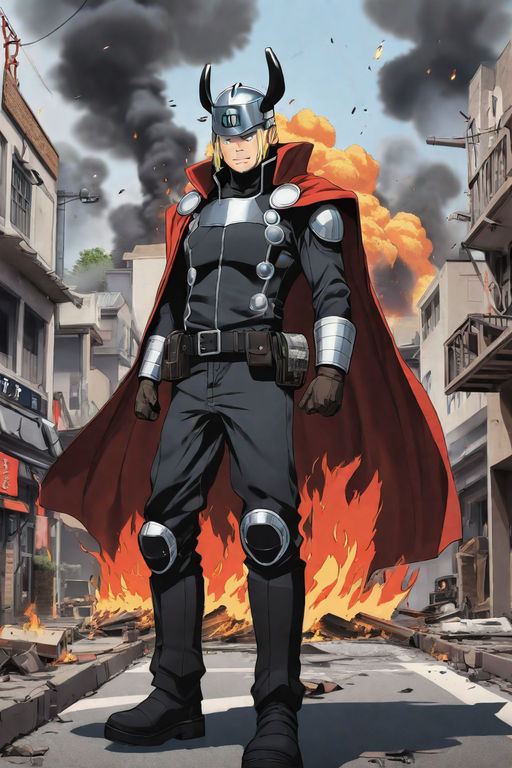 Fire force with thor uniform in destroy town by Meloidas Wraith ...