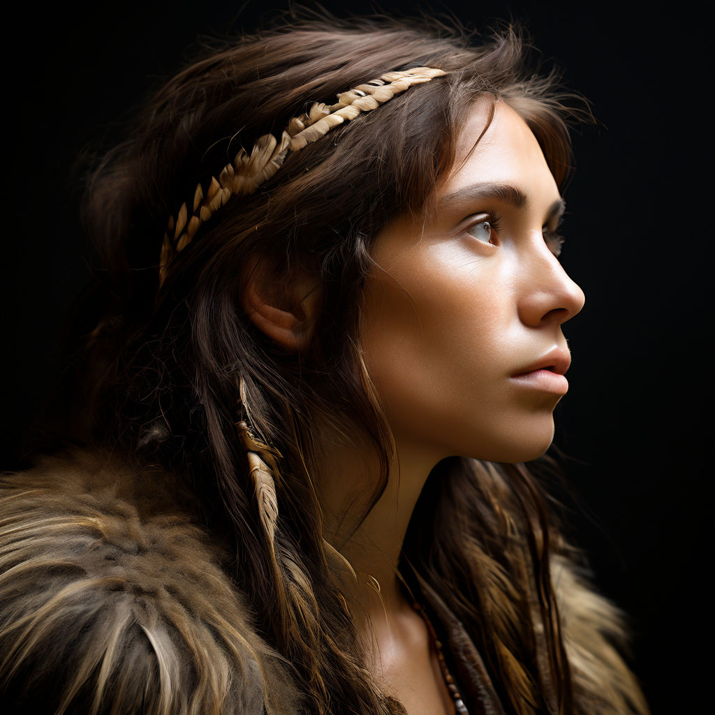 Neanderthal woman with neanderthal head anatomy by marek vrablik ...