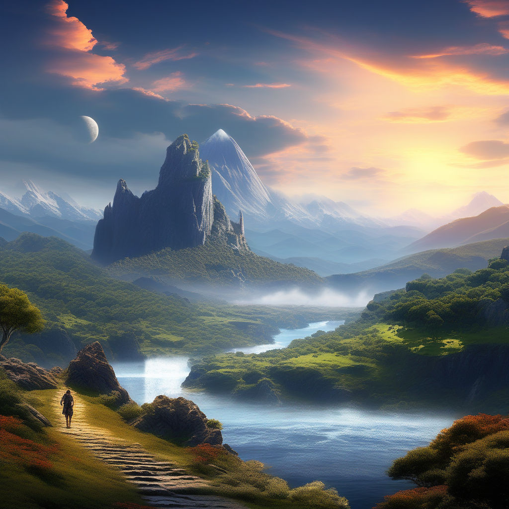 Professional fantasy landscape digital Full body by hossen ali - Playground