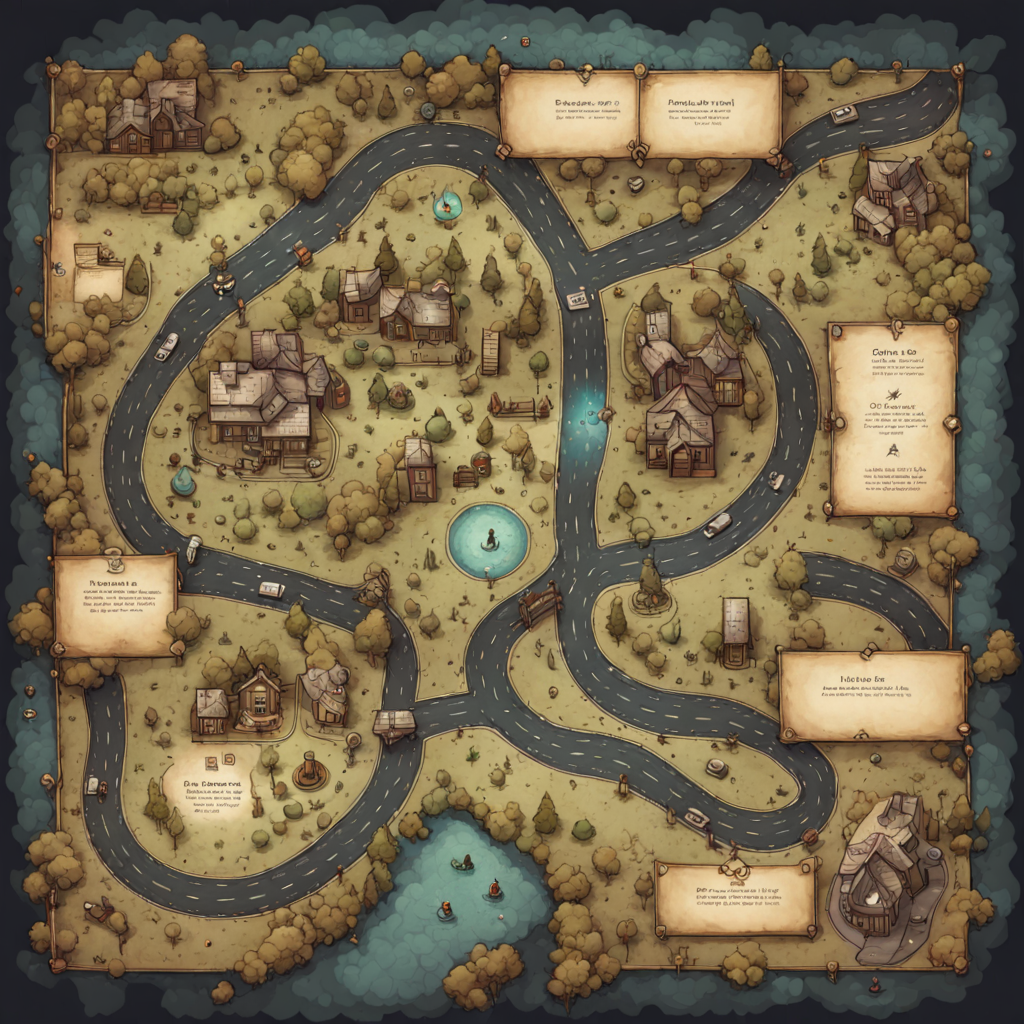 RPG-style map by game design - Playground