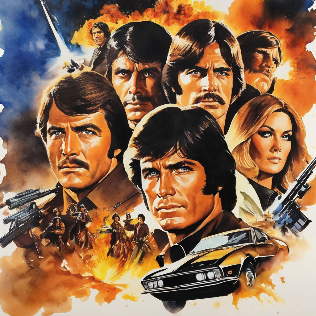 1970s collage style action movie poster by Da Funky Canuck - Playground