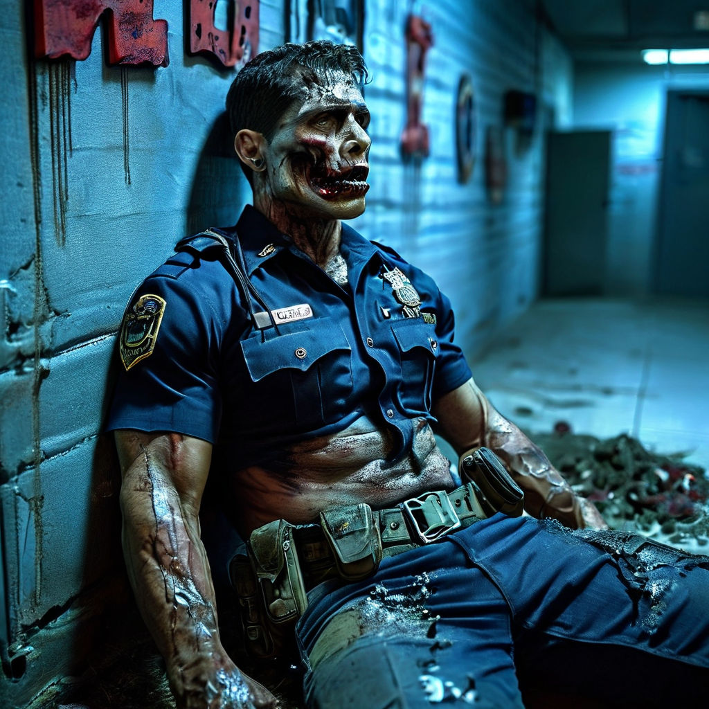 Full body photo Realistic zombie CORPSE with Raged and SCREA... by Dave ...