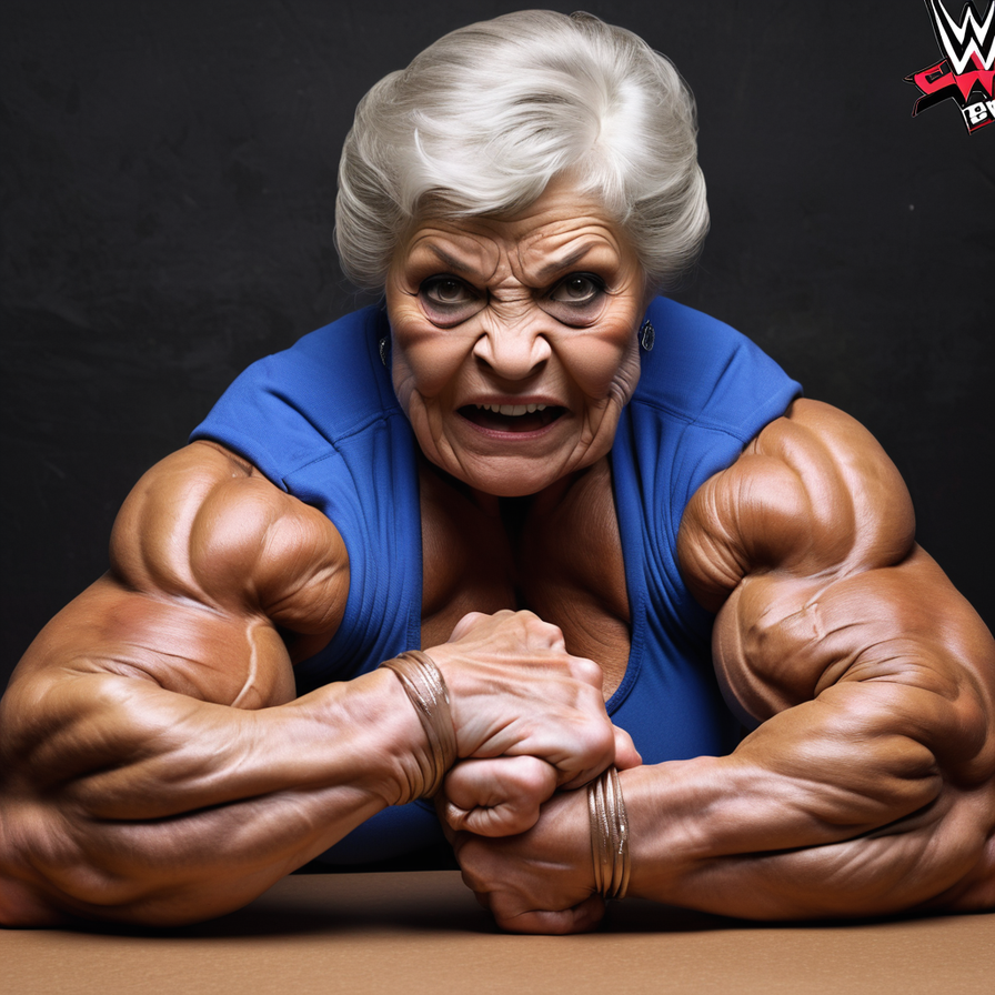 Extremely muscle bound grandma female ultra super heavywei... by ...