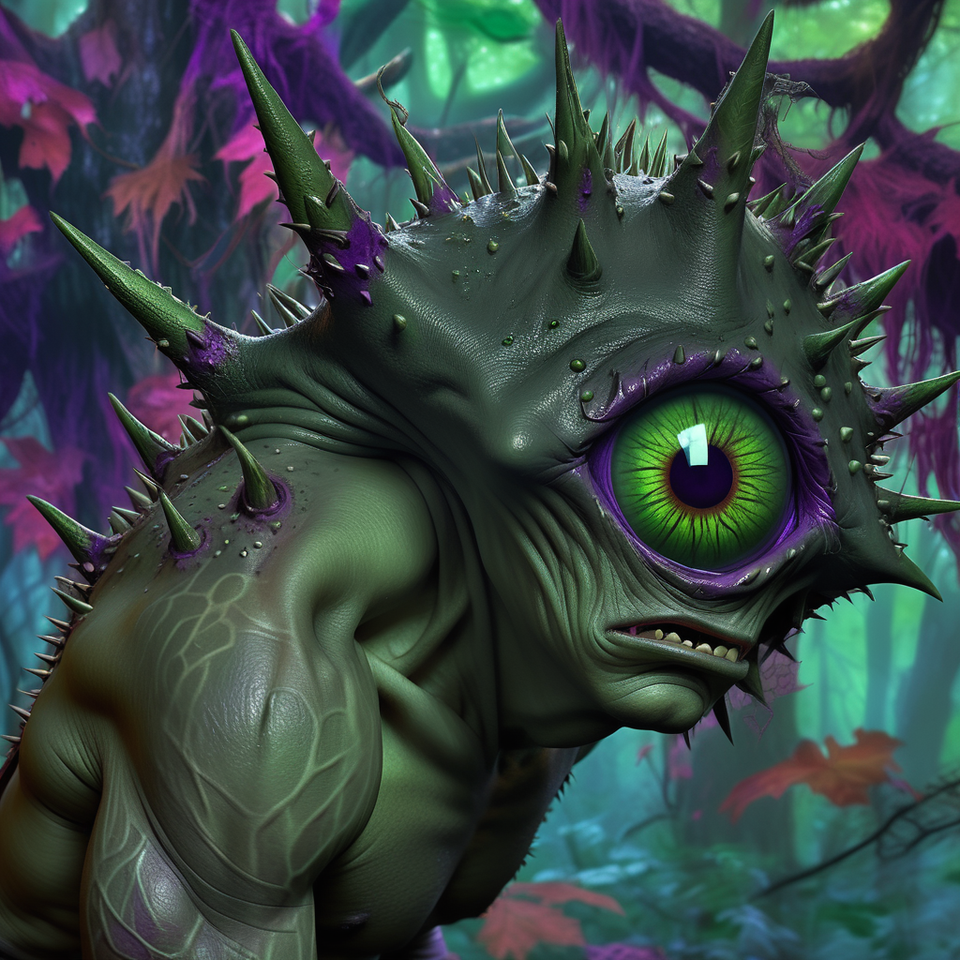 Portrait of a male Nothic creature by pedro valentino - Playground