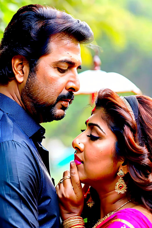 Handsome Mammootty Kissing Bustiest Nayanthara By Gv Playground