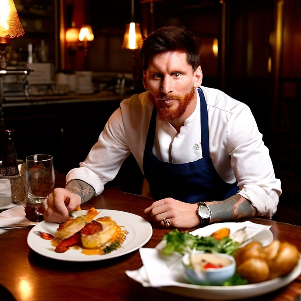 Lionel Messi cocinando en un restaurante de París by Tomás Viola ...