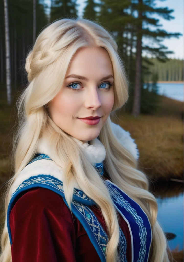 A perfect Nordic woman. She is the perfect embodiment of Nor... by ...
