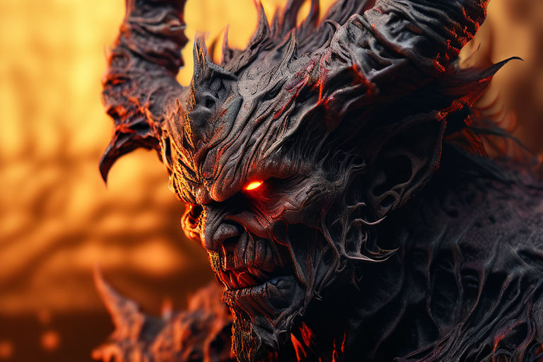 A demon without a head. by R A - Playground