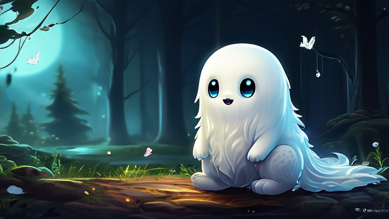 Cute ghost animals and mythical creatures. by Nefadar - Playground