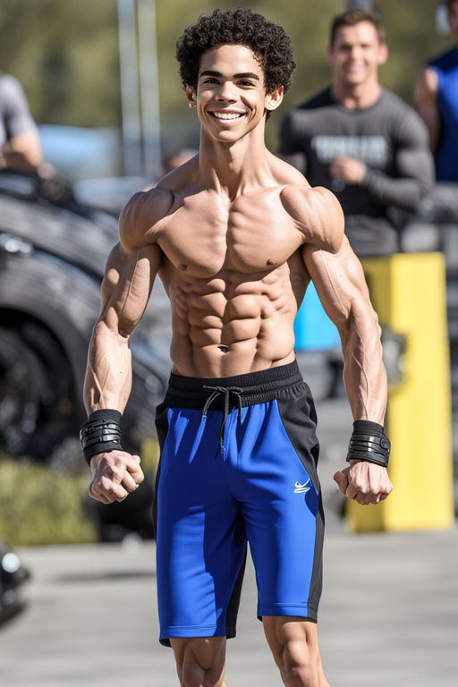 Cameron boyce huge muscle bodybuilding by Juan Mendez - Playground